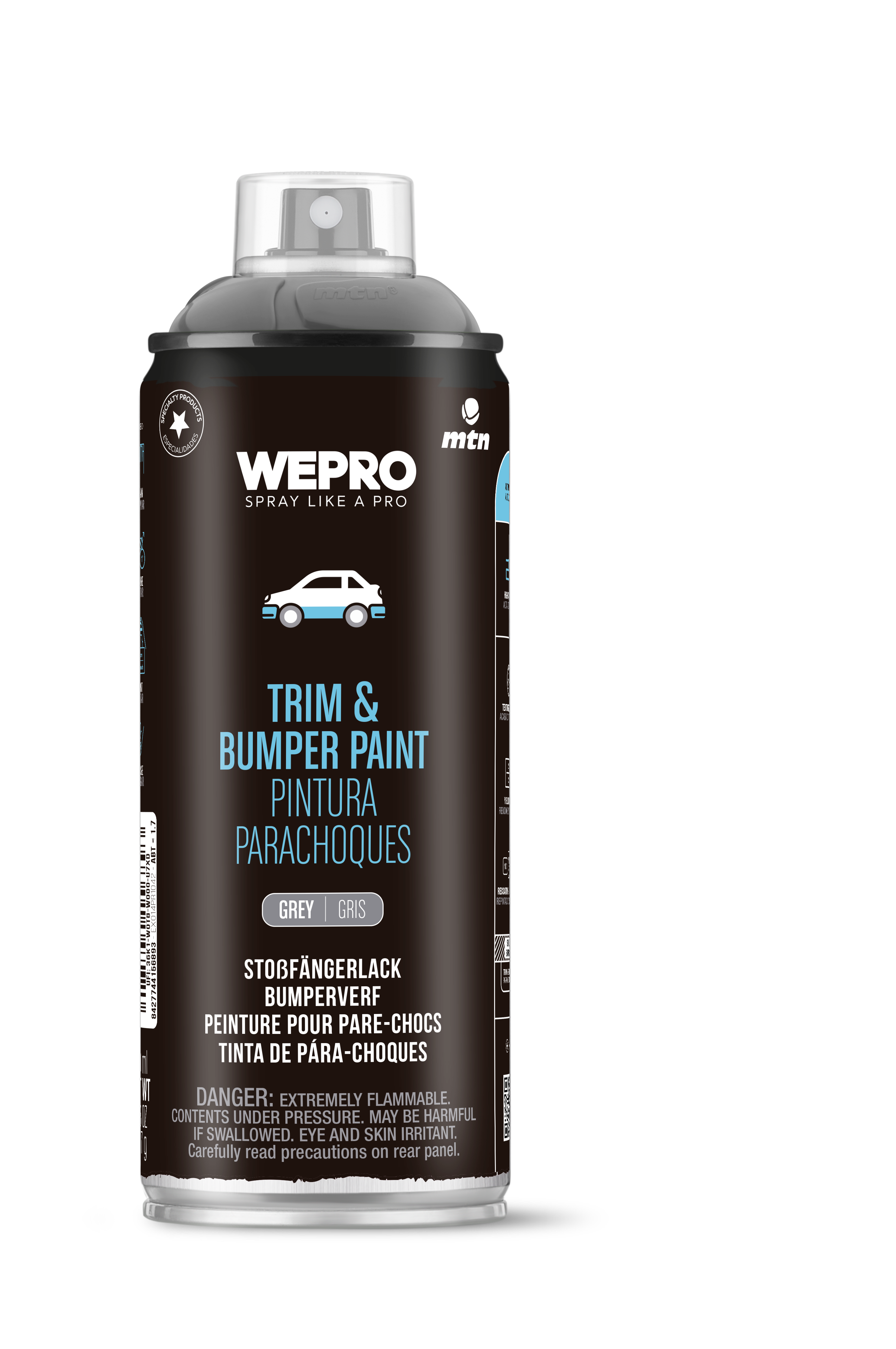 MTN PRO Spray Paint - Trim & Bumper Paint - Black